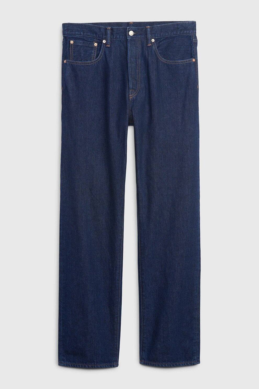 GAP, Прави дънки с 5 джоба, Тъмносин, W30-L32 - eMAG.bg