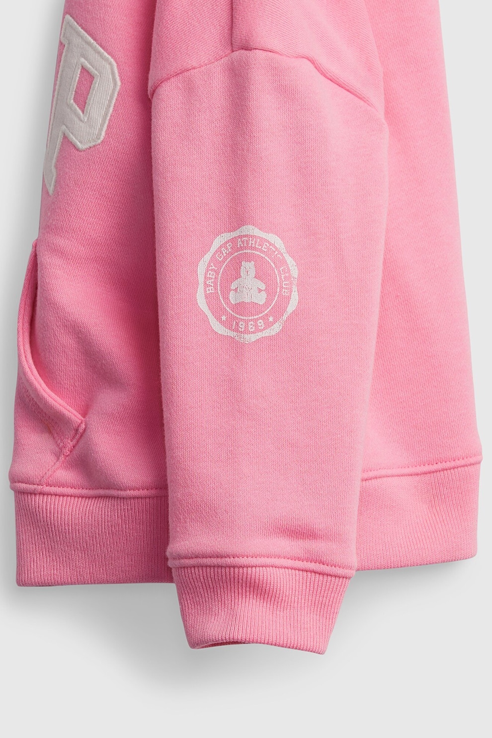 GAP, Hanorac cu fermoar si logo brodat, Roz, 70 CM - eMAG.ro