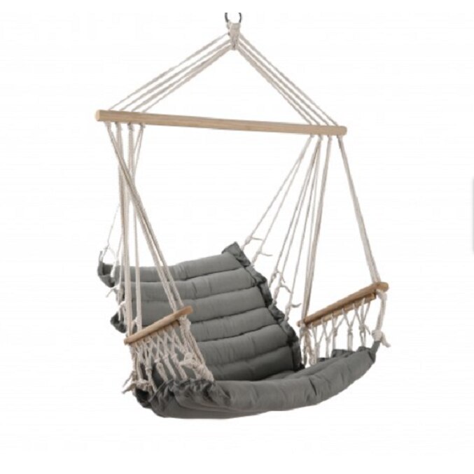 Hamac tip scaun, cu bara din lemn, Manila 68511C, 90 x 65 cm - eMAG.ro