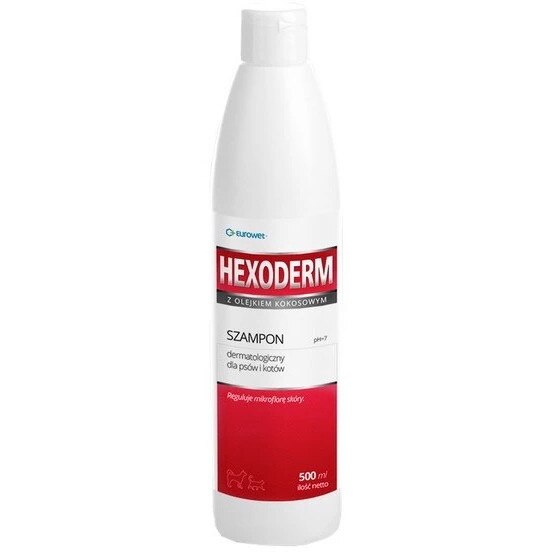 Sampon caini, Hexoderm, Dermatologic, Antiinflamator, 500 ml - eMAG.ro