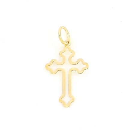 Pandant cruce perforata, aur 14k - eMAG.ro