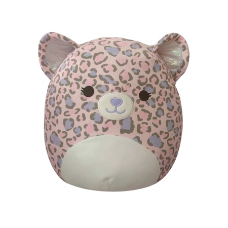 Jucarie de plus Squishmallow, Dallas the Pink Leopard, 20 cm, Roz - eMAG.ro