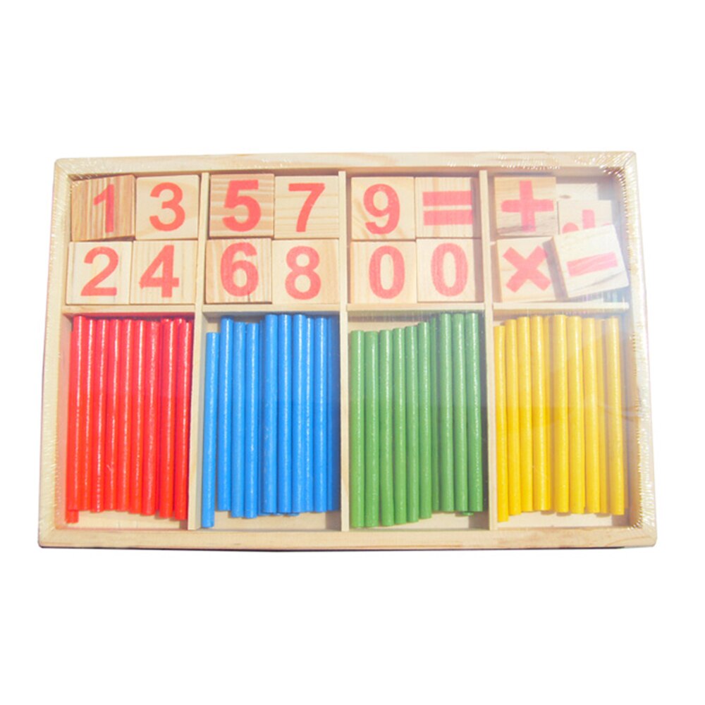 Jucarii educativa, Lemn, Joc Matematica, Numere, Simboluri, Bastoane ...