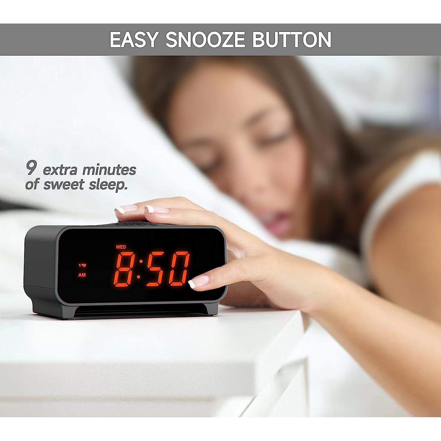 Ceas cu alarma electrica, Ceas decorativ multifunctional birou, iTOMA ...