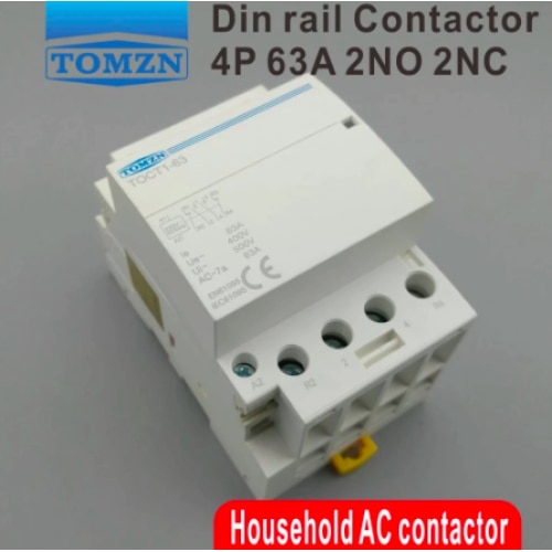 Contactor modular TOCT1 4P 63A 2NC 2NO 220V bobina 400V 50/60HZ sina ...