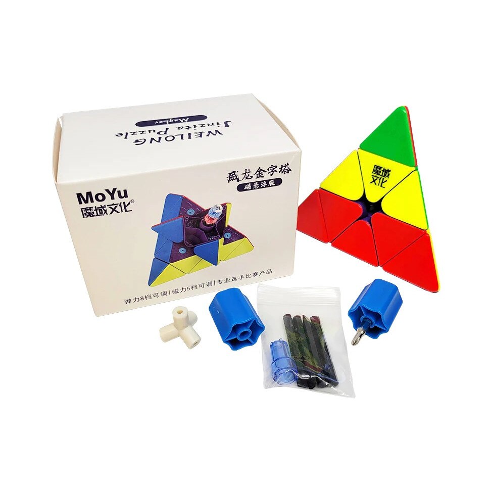 Cub rubik MoYu WeiLong Pyraminx, Maglev, Magnetic, Stickerless - eMAG.ro