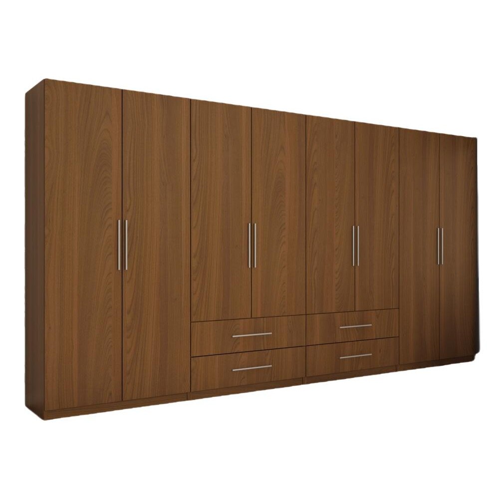 Dulap Porto Cherry, Meblast, Stejar + Cires, Fara oglinzi, 400x220x57 ...