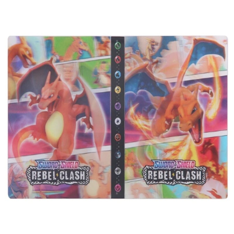 Album Pokemon Charizard Holografic Rebel Clash, pentru 240 cartonase ...