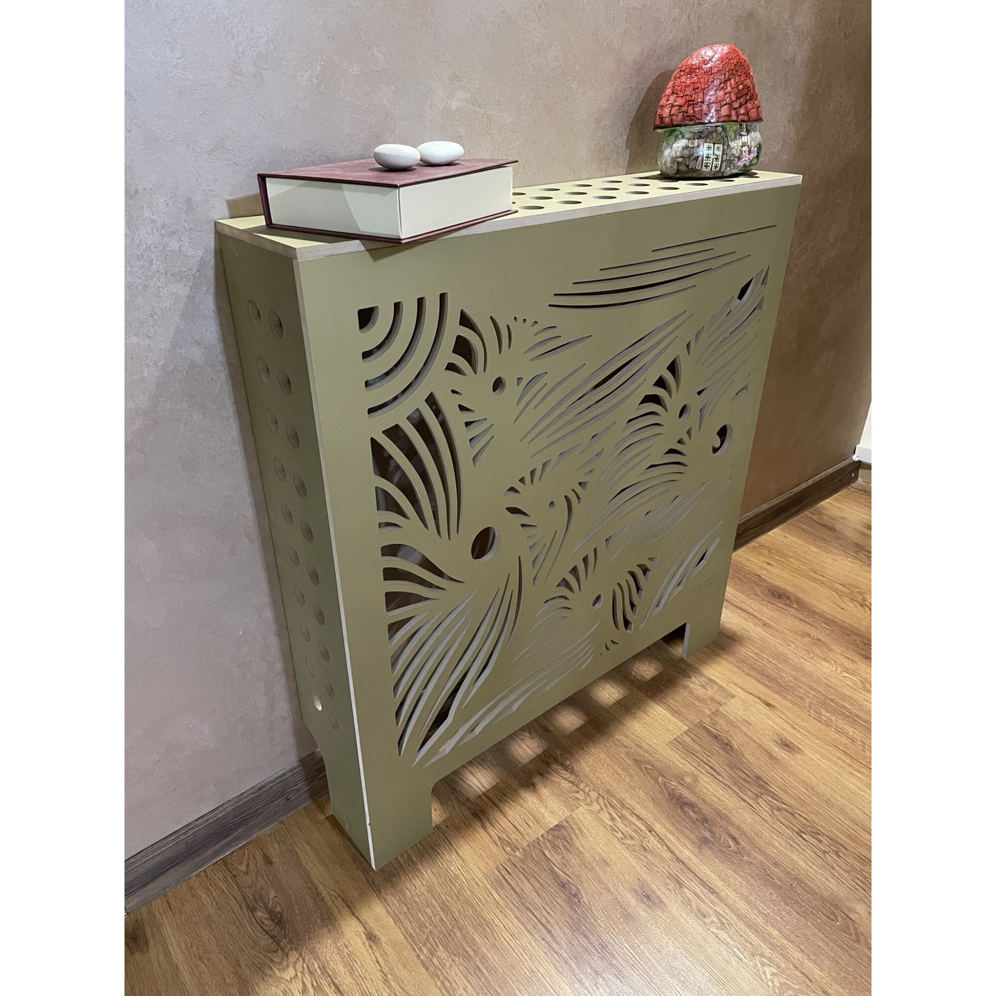 Masca de calorifer model frunze mdf auriu - eMAG.ro