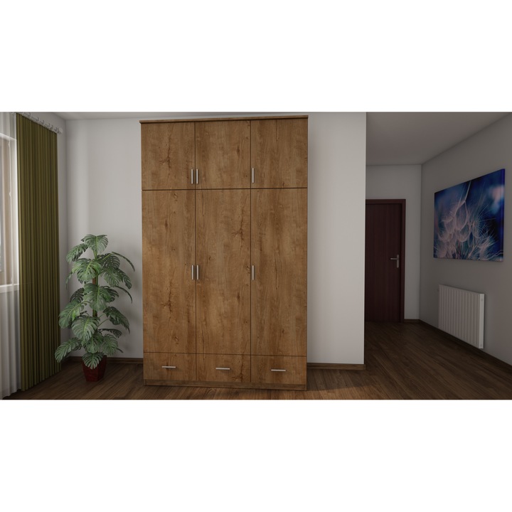 Dulap, Meblast, Premium lucrate manual, 150 x 242 x 60 cm, Stejar ...