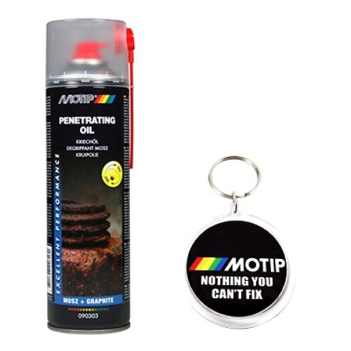 Set Spray Ulei Mineral Penetrant 500 Ml cu Breloc Motip - eMAG.ro