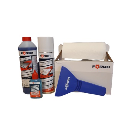 Set intretinere iarna-5 accesorii, FORCH,1x racleta,1x laveta,1x spray ...