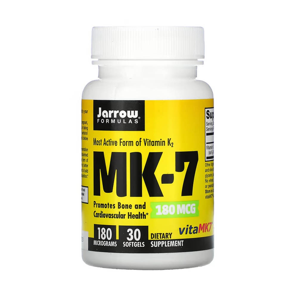 Vitamin K2, MK-7, 180 mcg, Jarrow Formulas, 30 softgels - eMAG.ro