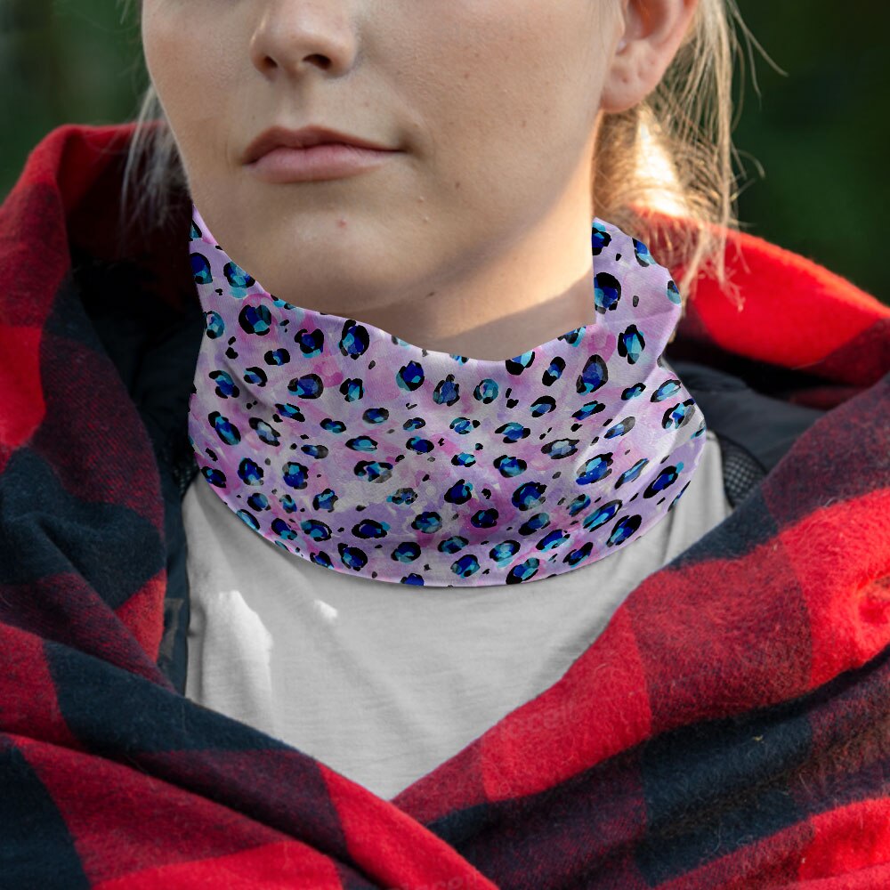 Esarfa Circulara tip Guler Handmade pentru Toate Sezoanele, Animal Print Pietre de Diamant ...