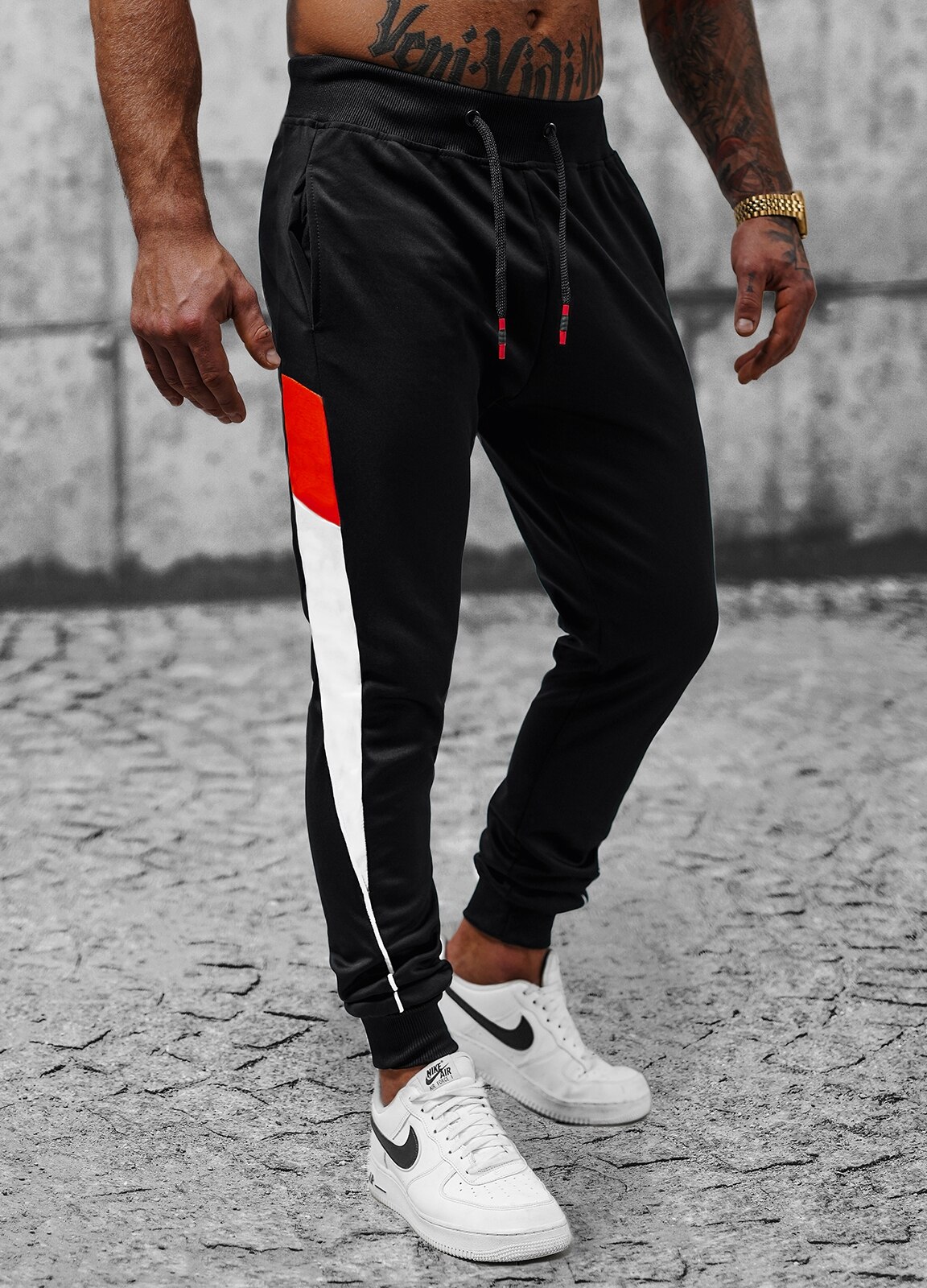 Pantaloni de trening barbati negri OZONEE JS/8K176 L - eMAG.ro