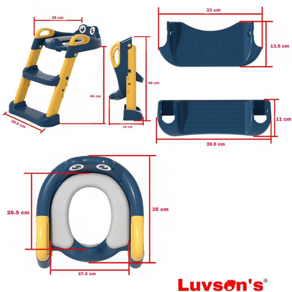 Reductor Pliabil de Toaleta pentru Copii cu Scarita, LUVSON'S, tip ...