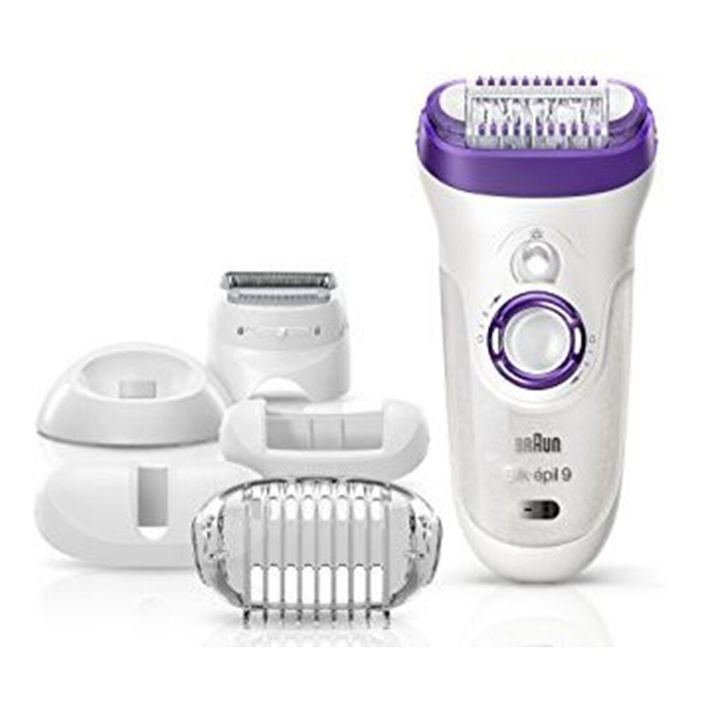 Epilator, Braun, Umed si uscat, 40 pensete, Alb - eMAG.ro