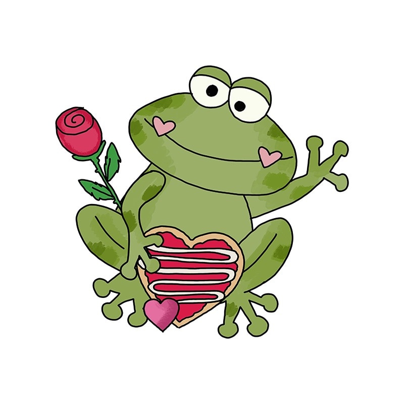 Sticker decorativ Broasca, Verde, 51 cm, 3191ST - eMAG.ro