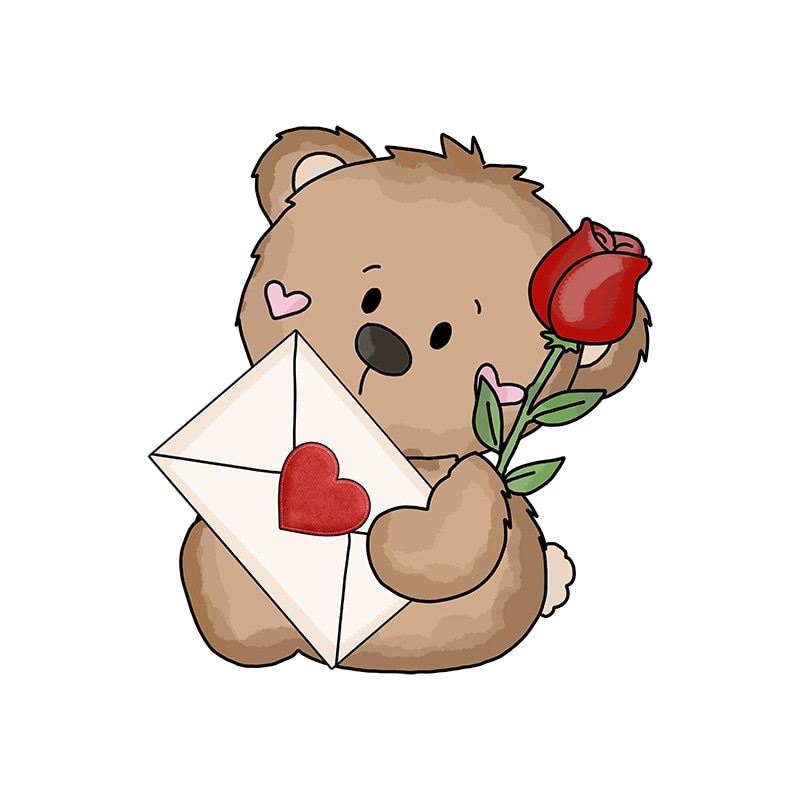 Sticker decorativ Ursulet, Maro, 60 cm, 3176ST - eMAG.ro