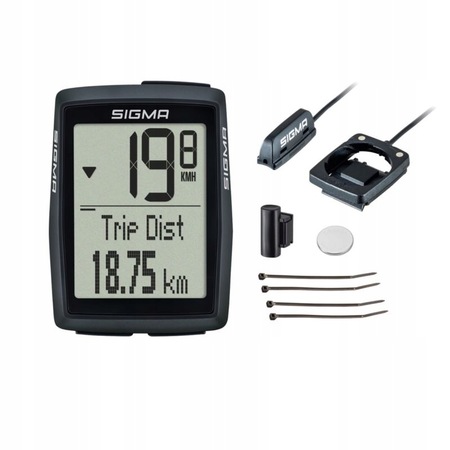 Computer bicicleta BC 14.0 WR, Sigma, Aluminiu, Impermeabil, Codare STS ...