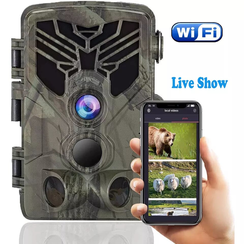 Camera de vanatoare WIFI 830W, 24MP, cu aplicatie mobila - eMAG.ro