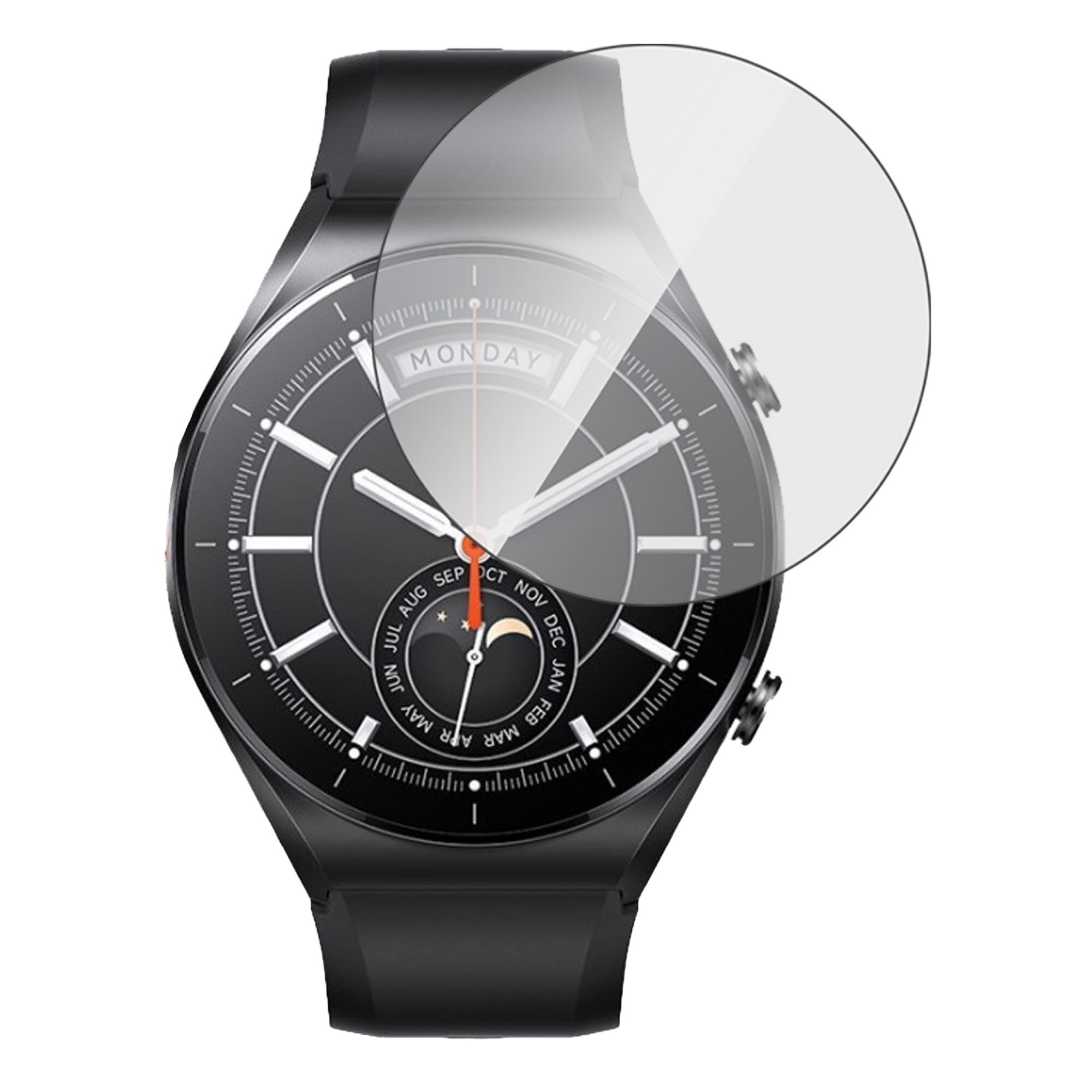 Folie de protectie, Sticla hibrida, Xiaomi Watch S1, Strat oleofob ...