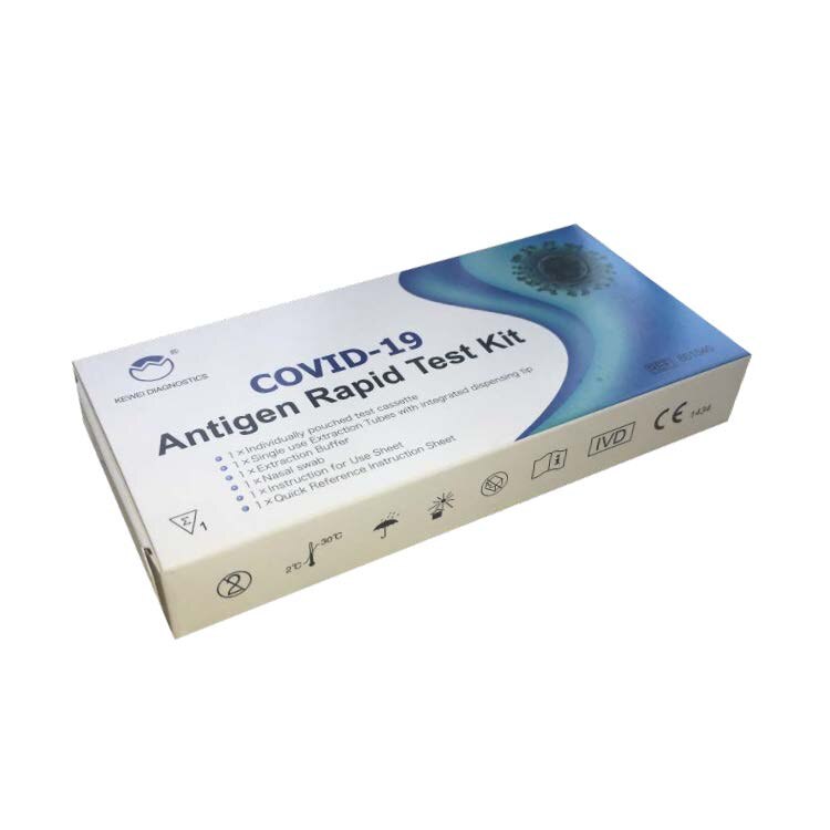 Бърз антигенен тест за откриване на Covid 19, За домашна употреба, Kewei, 1 брой - eMAG.bg