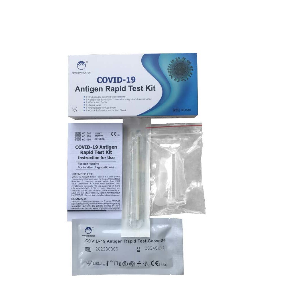 Бърз антигенен тест за Covid 19 Kewei, За домашна употреба, 1 бр - eMAG.bg