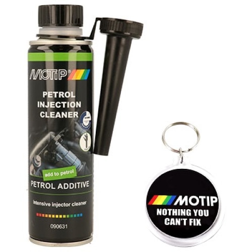 Set Aditiv Curatare Sistem Injectie Benzina 300 Ml cu Breloc Motip ...