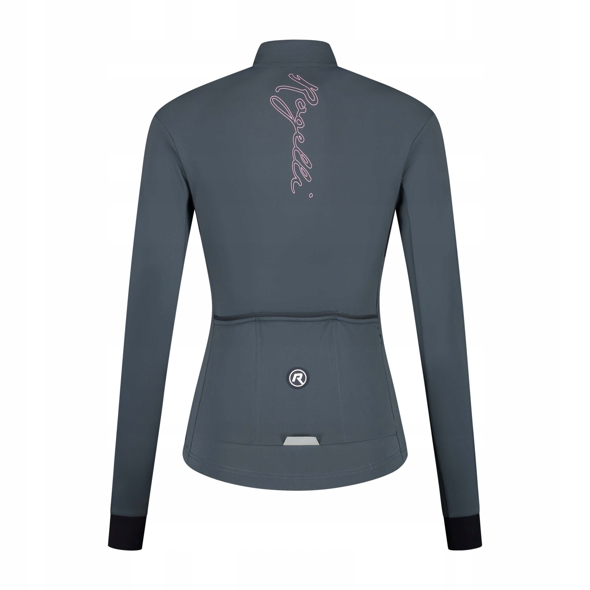 Hanorac de ciclism pentru dama, Rogelli, Poliester/Nailon, Gri/Roz, S ...