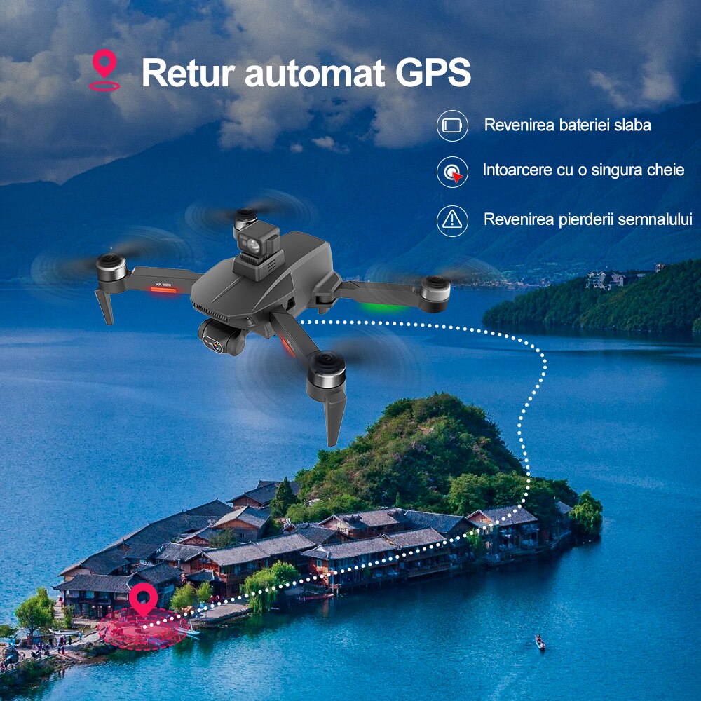 Drona pliabila GPS 5G motor fara perii, Camera antivibrare 4K EIS cu ...