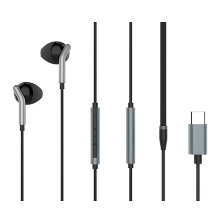 Casti cu microfon, YISON, USB-C, 1.2 m, Negru - eMAG.ro