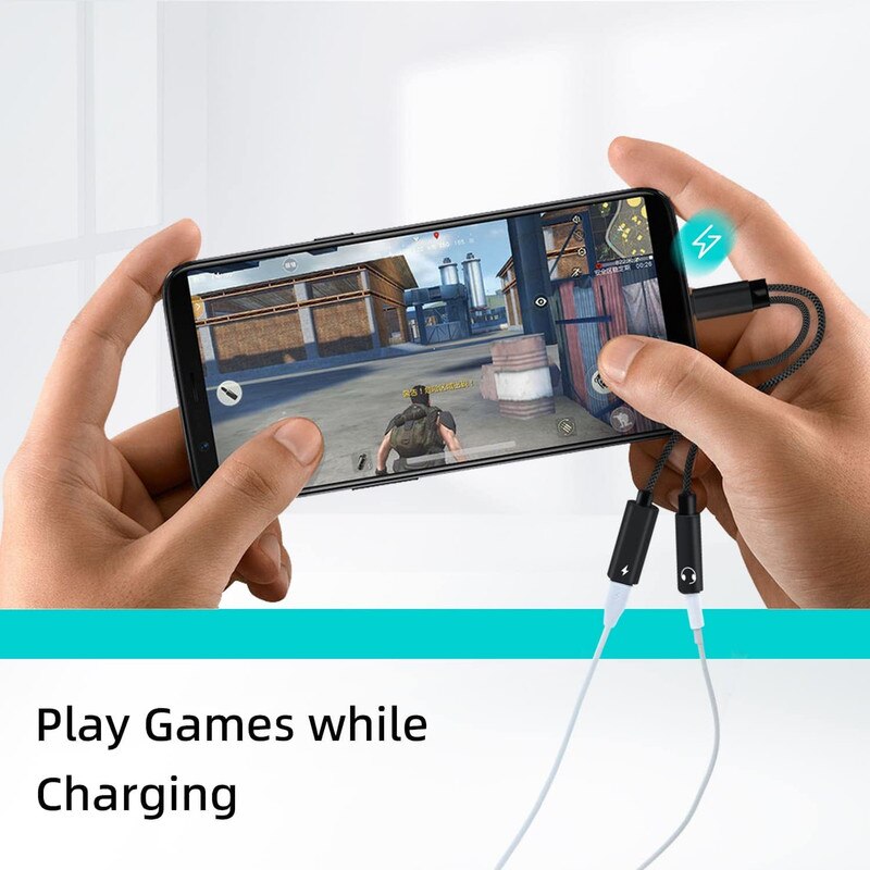 Adaptor telefon, 2in1, USB-C/Audio 3.5mm, Negru - eMAG.ro