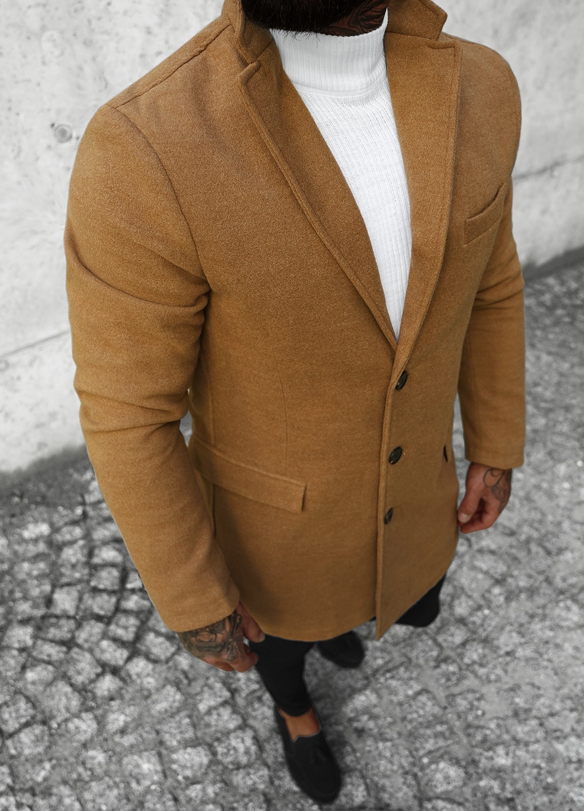 Palton barbati bej OZONEE JB/1047 XL - eMAG.ro