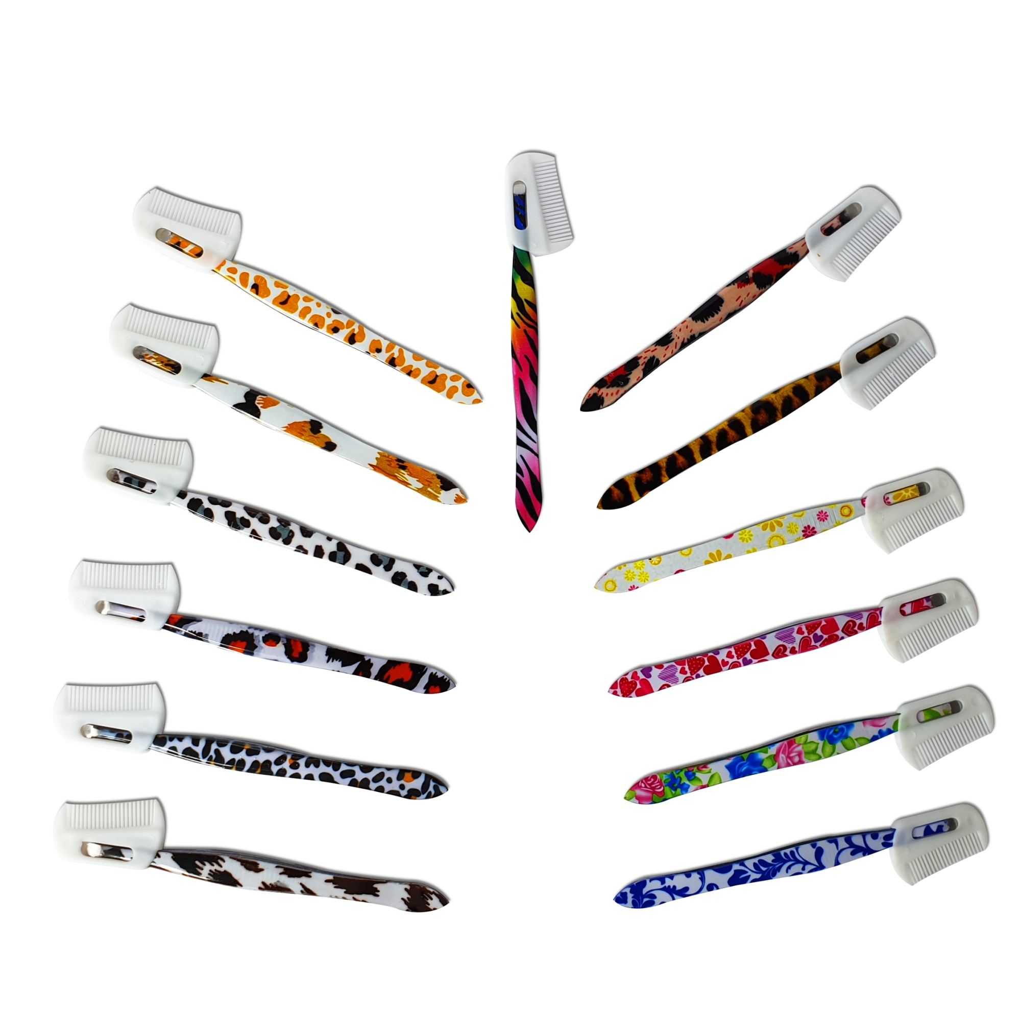 Set de pensete pentru stilizarea sprancenelor, 12 elemente - eMAG.ro