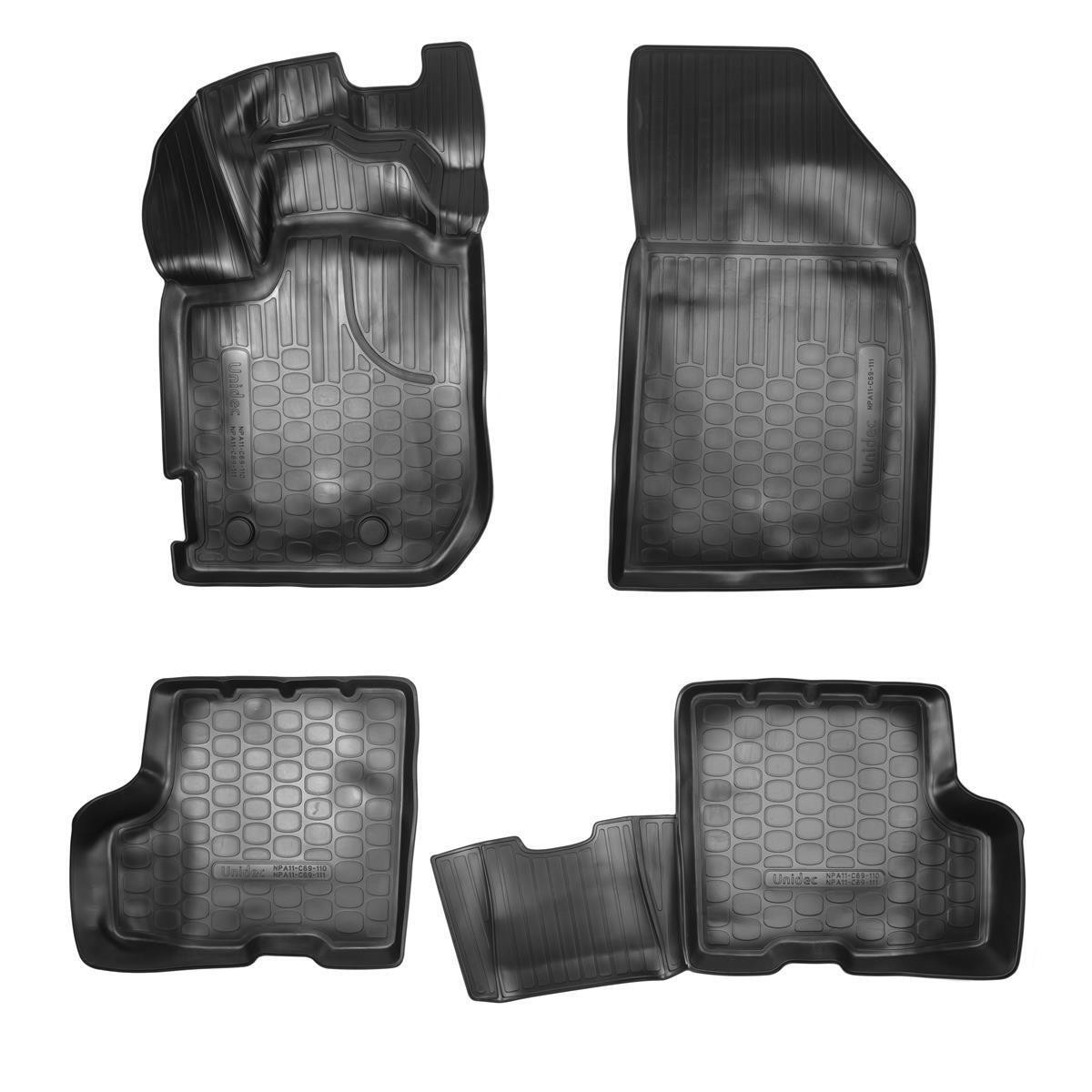 Set de 4 covorase cauciuc 3D stil tavita premium pentru Dacia Duster 2, II din 2018 fara ...