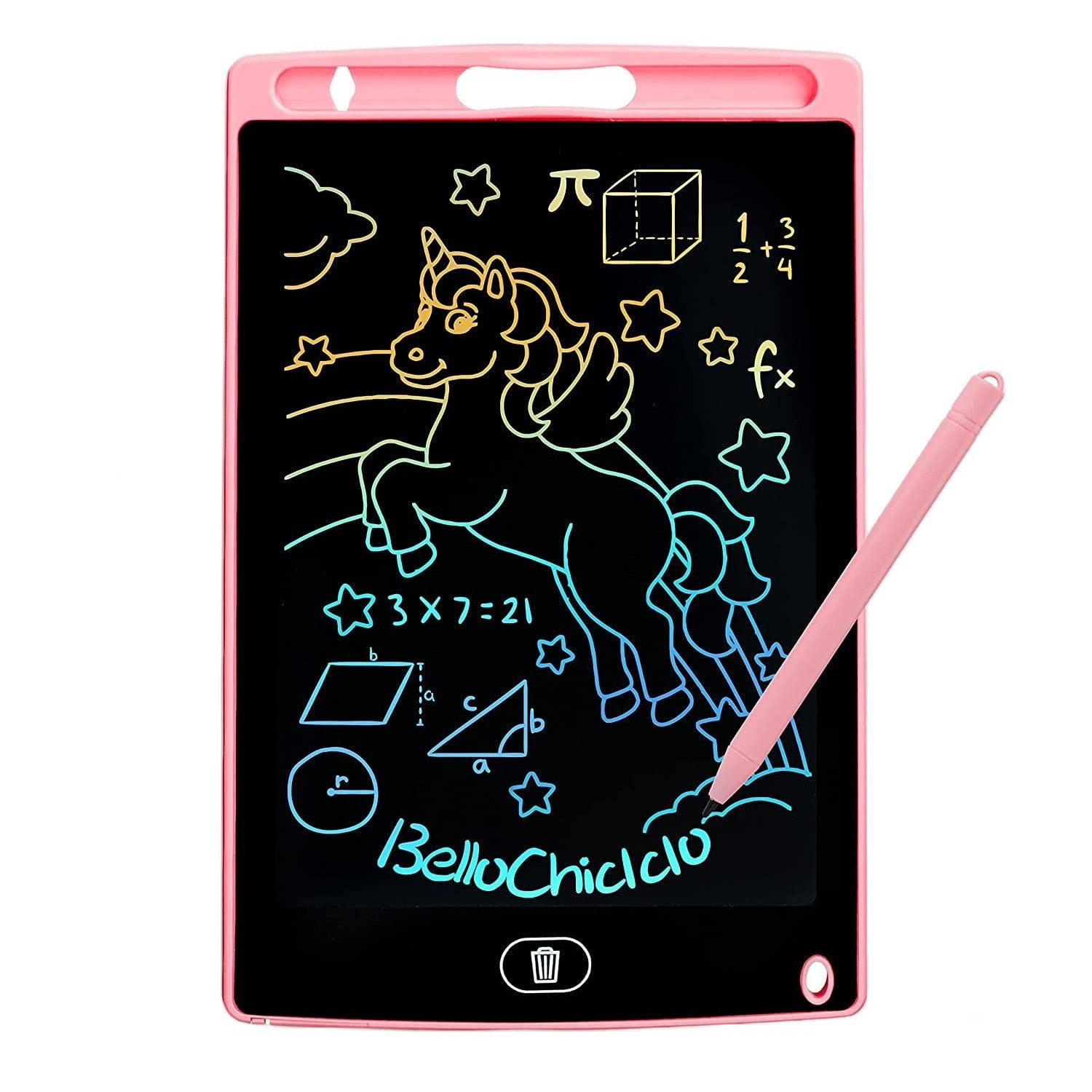 Tableta de scris pentru copii, LCD, 10 inch, Roz - eMAG.ro