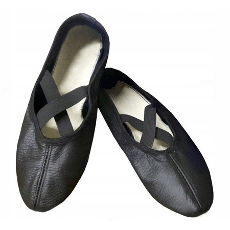 Set 2 pantofi balet dama, Jadar, Piele naturala, Negru, 37 - eMAG.ro