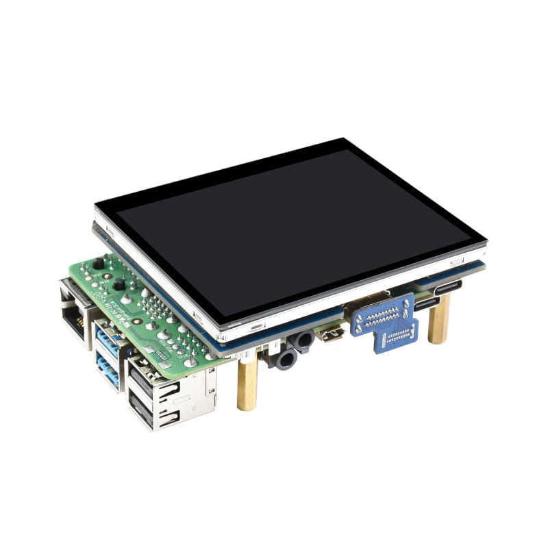 Display, Waveshare, 3.5", 640×480, IPS, HDMI, Touch, Pentru Raspberry Pi - eMAG.ro
