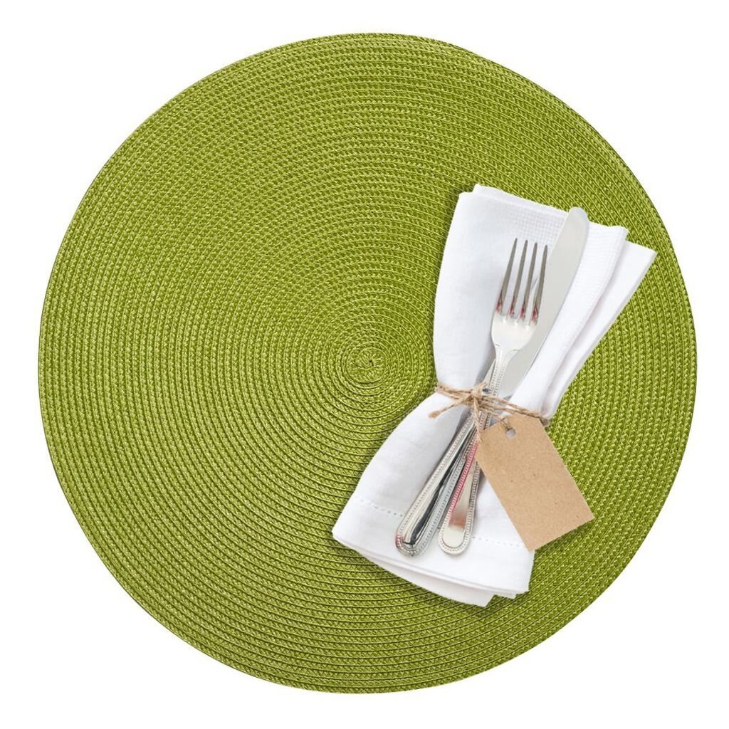 Napron rotund, 38 cm, "Circle", Verde - Saleen - eMAG.ro