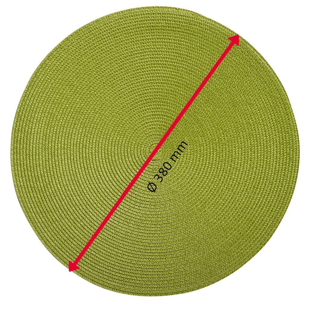 Napron rotund, 38 cm, "Circle", Verde - Saleen - eMAG.ro