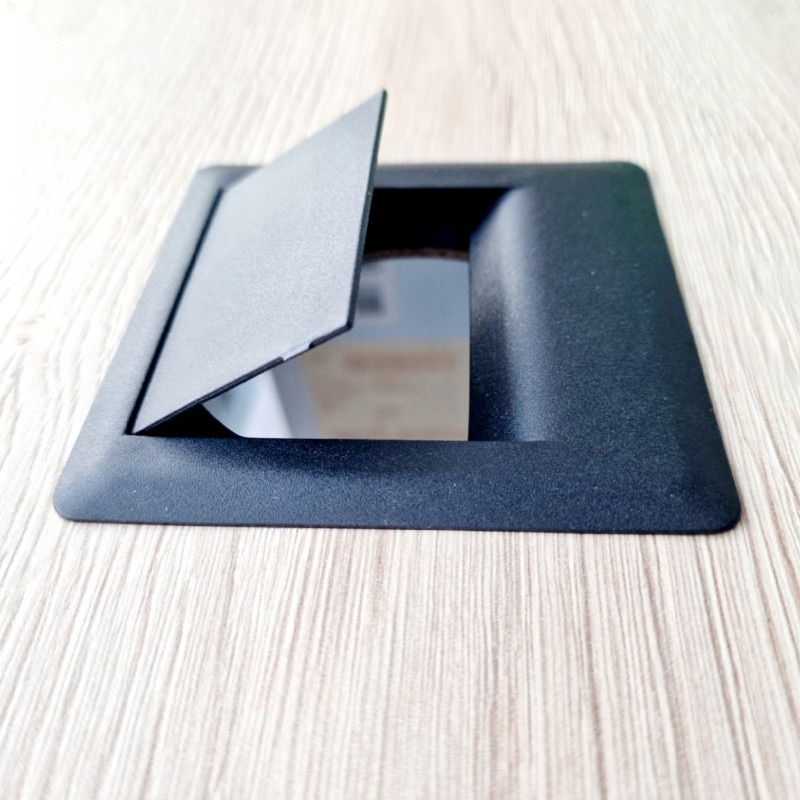 Suport Trecere Cabluri Patrat, PVC, fi 60mm, Gri Inchis - eMAG.ro