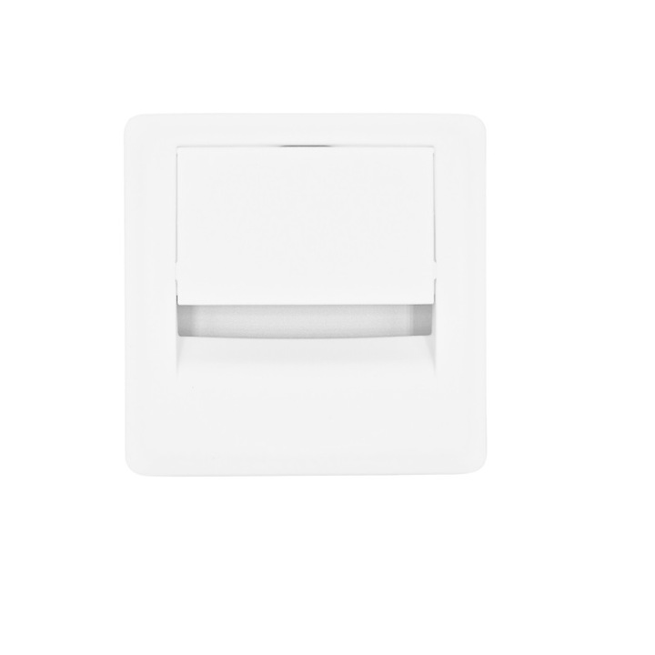 Suport Trecere Cabluri Patrat, PVC, fi 80mm, Alb - eMAG.ro