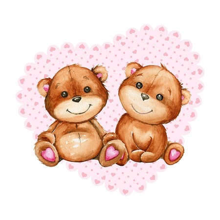 Sticker decorativ Doi Ursuleti, Maro, 54 cm, 3166ST - eMAG.ro