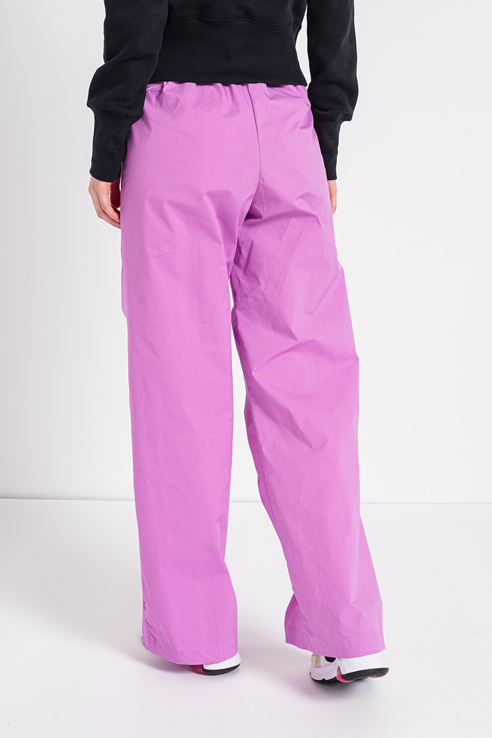 Nike, Pantaloni cu talie inalta si snur de ajustare frontal - eMAG.ro