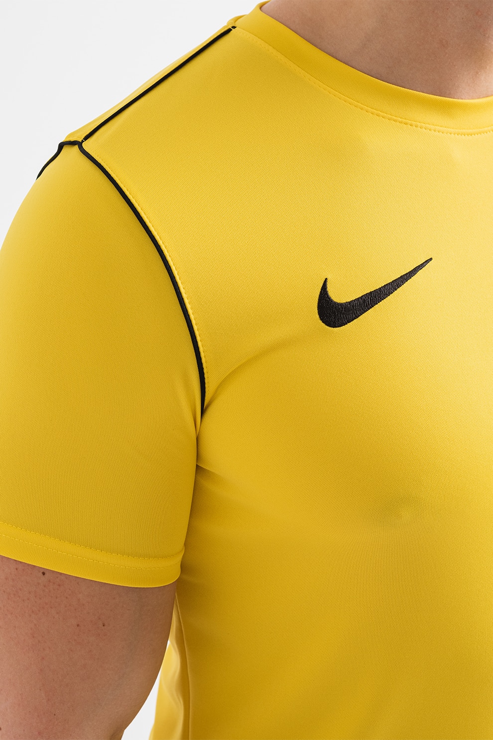 Nike, Tricou cu decolteu rotund, pentru fotbal Park 20, Negru, Galben ...