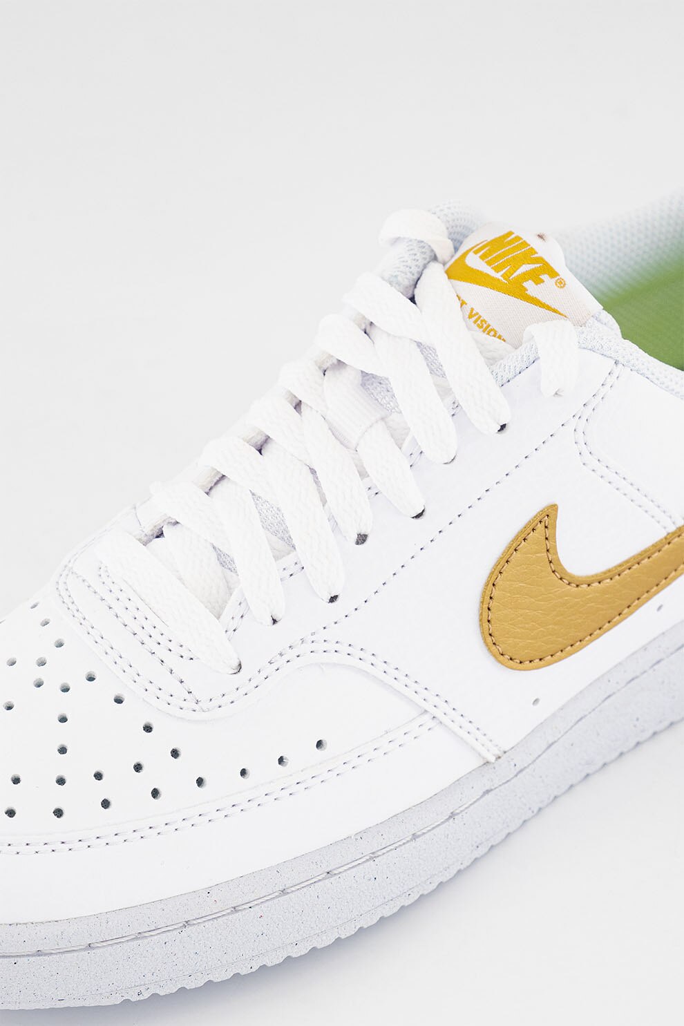 Nike, Court Vision Low Next Nature műbőr sneaker, Fehér, 5 - eMAG.hu