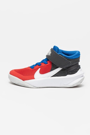 Nike, Pantofi cu logo pentru baschet Team Hustle D 10 FlyEase, Rosu ...