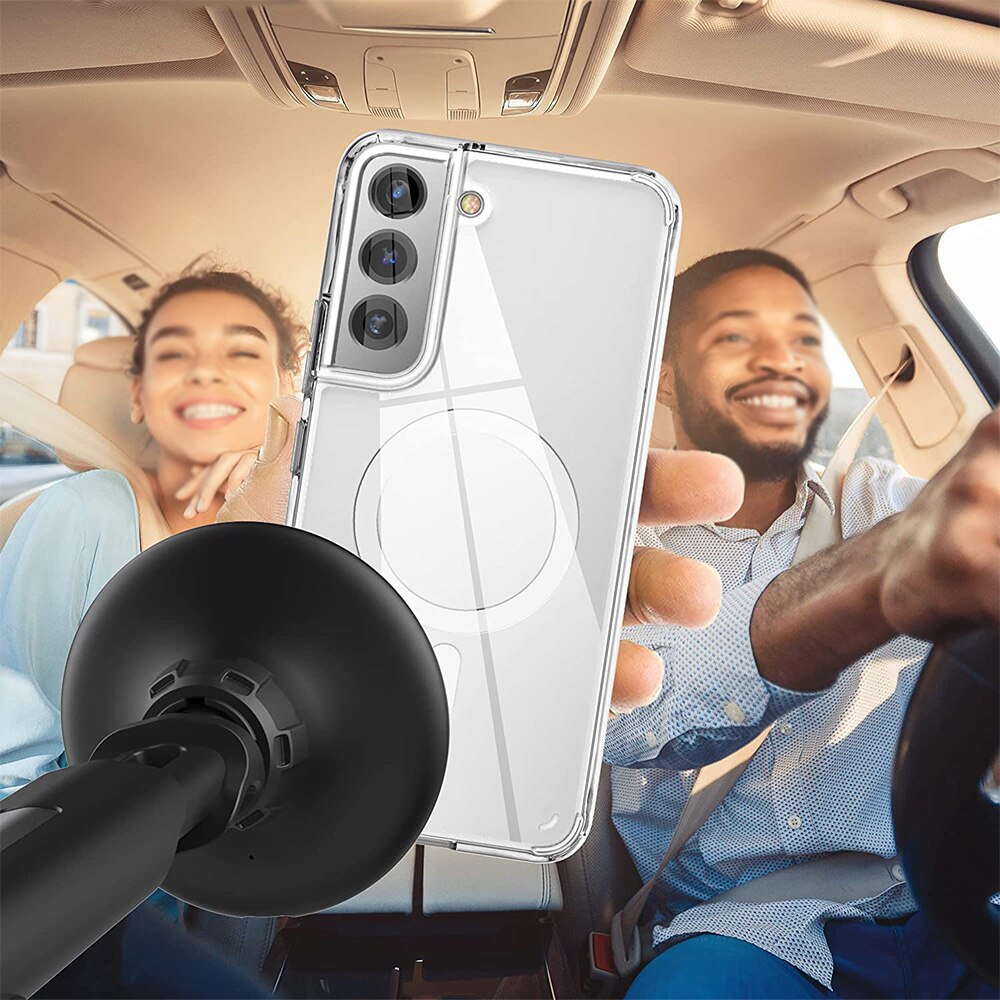 Husa MagSafe HTPMAG compatibila cu Samsung Galaxy S23 Plus, Atasare ...