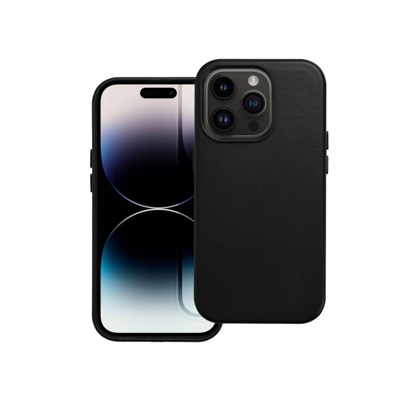 Кожен калъф Upzz с функция Magsafe, съвместим с iPhone 15 Pro, черен ...
